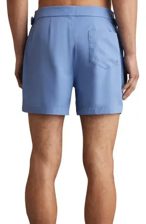 REISS Sun Flat Front Swim Trunks - French Blue