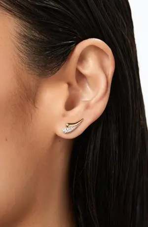ANA LUISA Lowen Stud Earrings - Gold/clear
