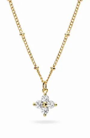 ANA LUISA Claire Pendant Necklace - Gold/clear
