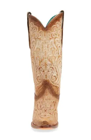 CORRAL Cracked Leather Knee High Western Boot
