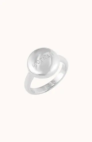 JOIANA JEWELRY Signet Ring - White Silver