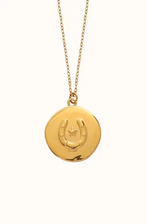 JOIANA JEWELRY Lucky Coin Pendant Necklace - Gold