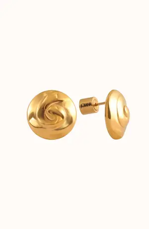 JOIANA JEWELRY Bold Billow Earrings - Gold