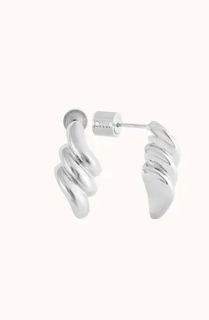 JOIANA JEWELRY Ford Hoop Earrings - Silver