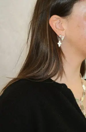 JOIANA JEWELRY Ford Hoop Earrings - Silver