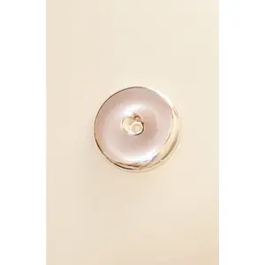 JOIANA JEWELRY Donut Brooch White Silver