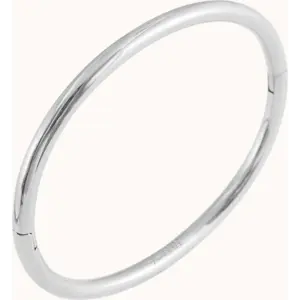 JOIANA JEWELRY Classic Slim Bangle - White Silver