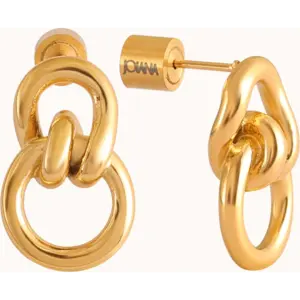 JOIANA JEWELRY Knotted Statement Earrings - Gold