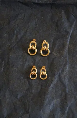 JOIANA JEWELRY Knotted Statement Earrings - Gold
