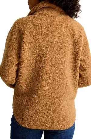 Tommy Bahama High-pile Fleece Half-zip Pullover - Golden Sugar