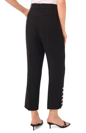 CECE DUPRAZ Button Detailed Straight Leg Pants