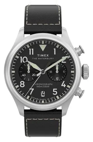 Timex® Waterbury Ace Chronograph Strap Watch