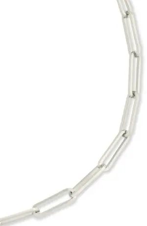 Sterling Forever Paper Clip Chain Link Bracelet - Silver