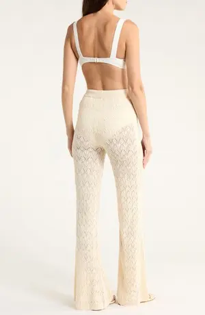 Elan Pointelle Cover-up Pants