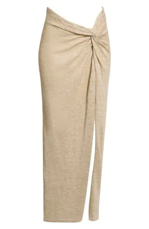 Elan Cover-up Maxi Skirt - Beige