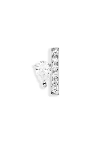 REPOSSI Serti Sur Vide Diamond Single Earring - White Gold