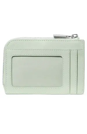 Kate Spade New York Mini Glazed Leather Zip Card Case - Mint Frosting