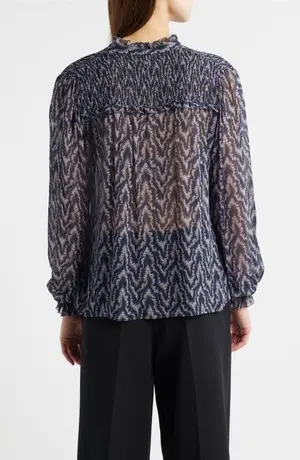 Hugo Boss Benvylla Chevron Print Shirt
