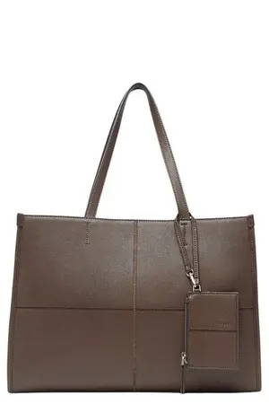 ORYANY Leather Shopper Bag - Espresso