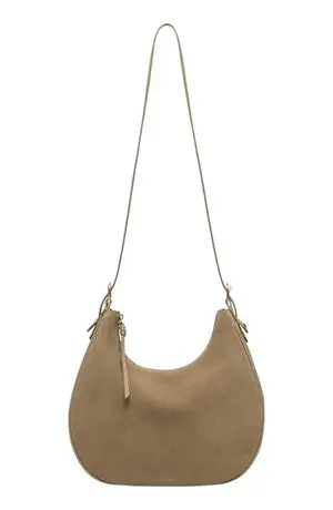 ORYANY Lauren Leather Shoulder Bag - Light Khaki