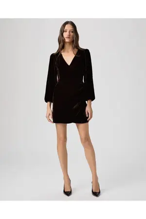 Paige Lawry Velvet Mini Dress