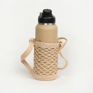 MINGA Jessy Water Bottle Holderplant Fiber Strap - Natural