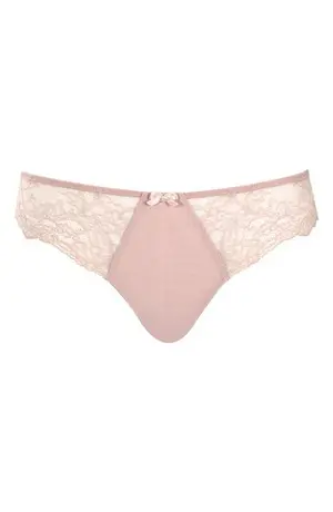 Panache Ana Lace Trim Thong - Vintage