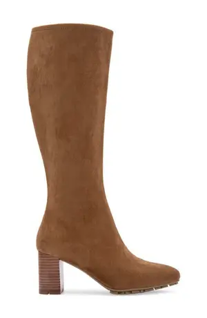 Aerosoles Brynn Block Heel Boot - Tobacco Suede