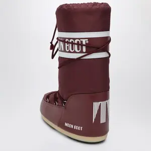 Moon Boot Icon Nylon Boots - Burgundy