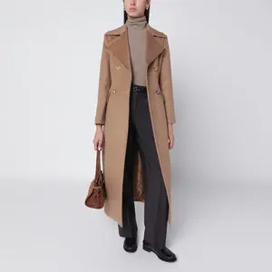 Max Mara Long Double-breasted Wool Coat