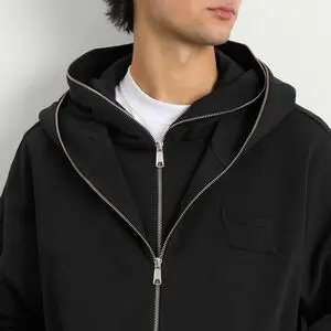 LE PERE Double Zip Hoodie