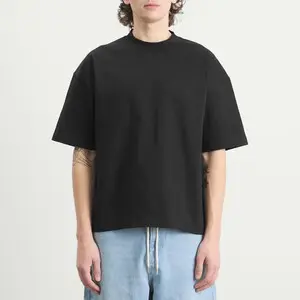ABOUT:BLANK Mock Neck T-shirt - Black/ecru