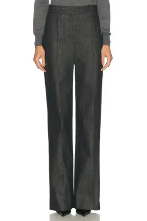 Adam Lippes Wyatt Wide Leg - Black Denim