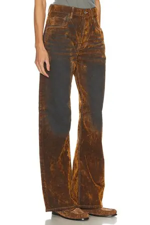Acne Studios Flocked Wide Leg Trousers