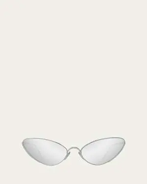 Loewe Signature 59mm Cat-eye Sunglasses - Silver