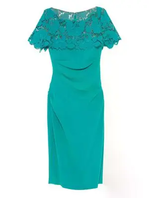Talbot Runhof Lace-panel Dress