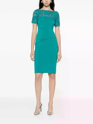 Talbot Runhof Lace-panel Dress