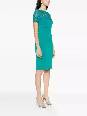 Talbot Runhof Lace-panel Dress