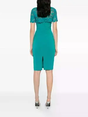 Talbot Runhof Lace-panel Dress