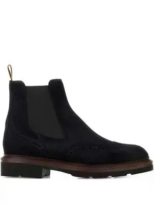 Santoni Suede Chelsea Boots