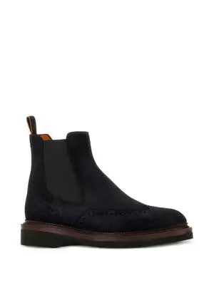 Santoni Suede Chelsea Boots