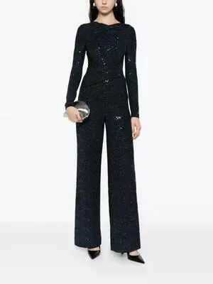 Talbot Runhof Sequin-embellished Twisted Jumpsuit