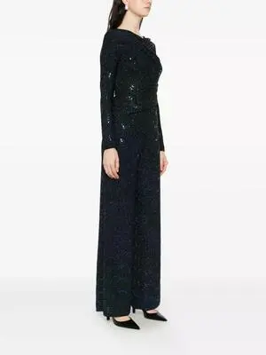 Talbot Runhof Sequin-embellished Twisted Jumpsuit