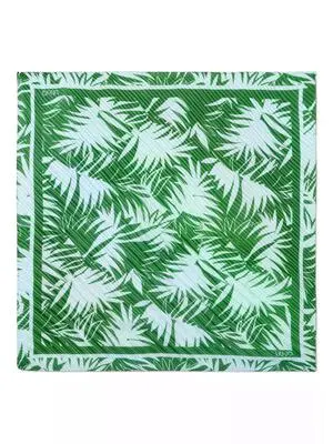 Liu Jo Pleated Printed Scarf - Green