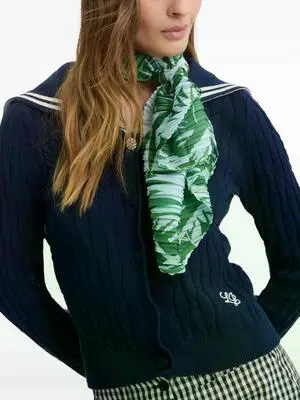 Liu Jo Pleated Printed Scarf