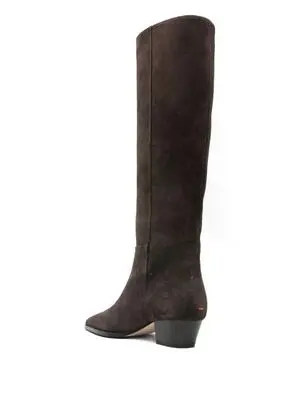 AeydĒ 40mm Medea Pointed Boots - Brown