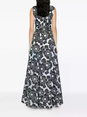 Talbot Runhof Floral-print Gown