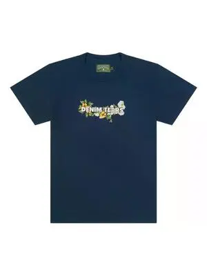 DENIM TEARS Logo-print T-shirt - Blue