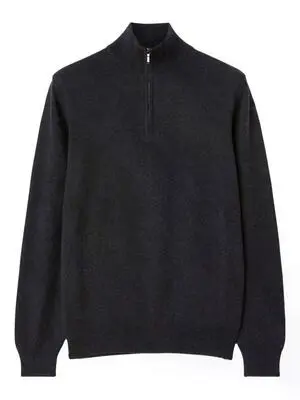 Loro Piana Half Zip Sweater - Grey