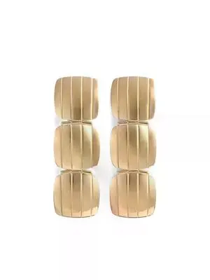 IVI Slot Clip Earrings - Gold